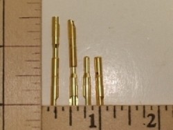 2.5mm Gold Plated Bullet Connector Smooth Pin Set