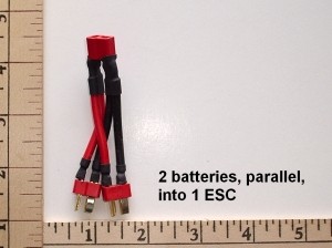 Battery/ESC Y Harness 2 Battery Parallel into 1 ESC Built with Genuine ...