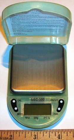 US Balance 500g x 0.1g Pocket Scale