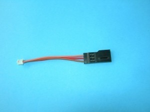 Adapter Futaba Micro white Servo plug into standard Futaba J RX 2.5 inch