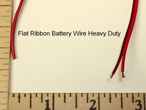 2-Pole Battery Ribbon Wire Heavy Duty 20GA ULTRA 110 Red/Black