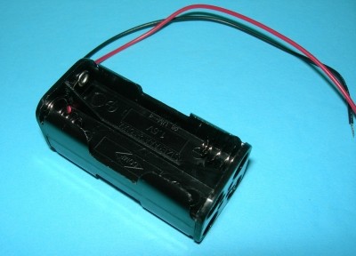 4 AAA Cell Holder Square W/Wire