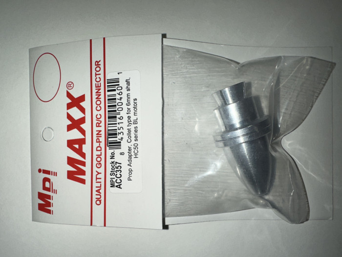 6mm Maxx Prop Adapter, Bullet Nut, Collet Type
