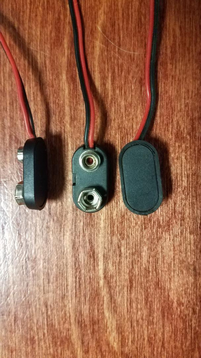 9V Clip Power Input Plug