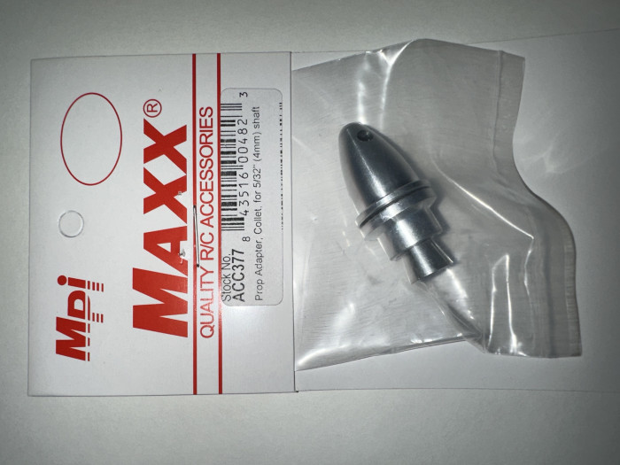 MPI Prop Adapter 4mm (5/32") Motor Shaft, Bullet Nut, Collet Type