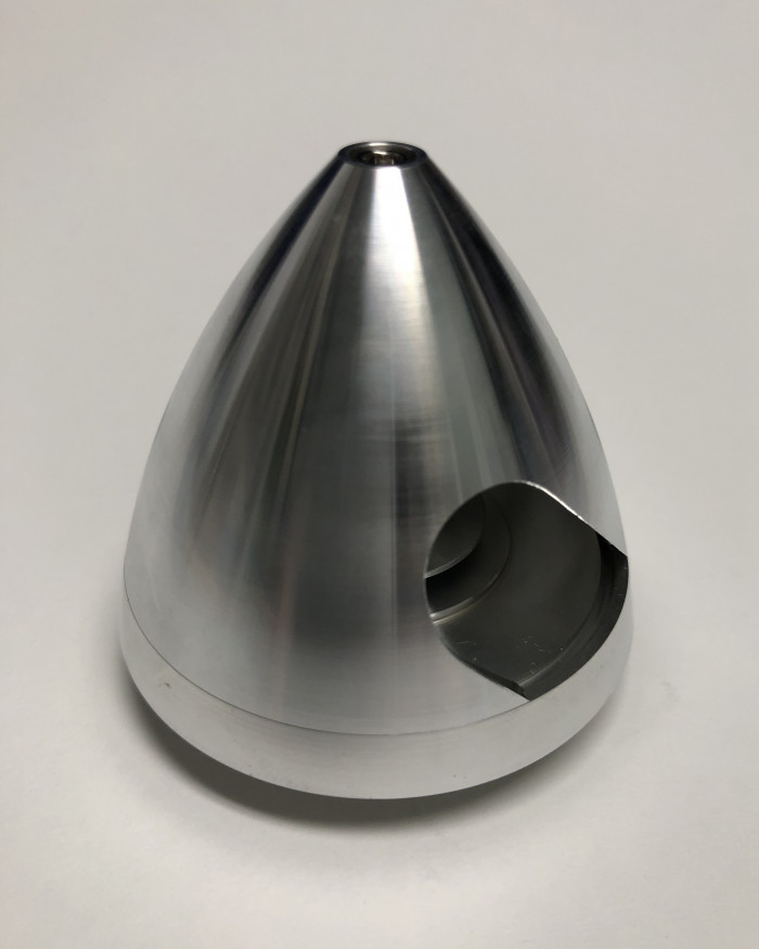 MPI 44mm (1.73") E-Spinner Reverse Pitch Bar-Stock Brushed Aluminum Finish