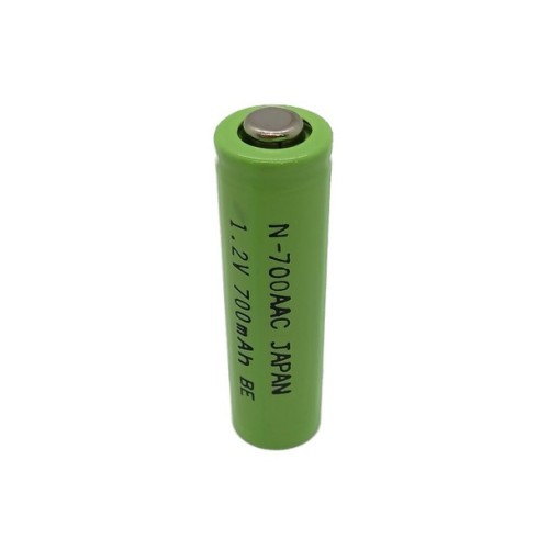 N-700-AAC 700mAh AA NiCad Single Cell Button End
