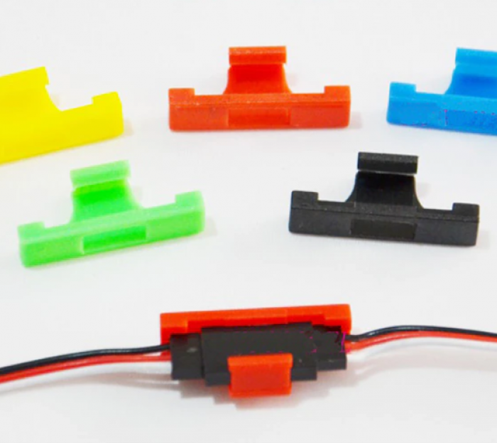 RRC Snap Off Broad Side Connector Keepers, Multi-color, 4-Pack