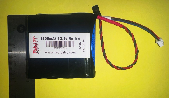 Sodium Na-Ion Battery #18650 12.4V 1500mAh 4-Cell Pack